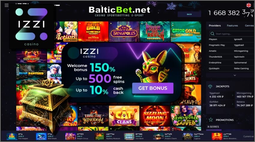 Казино IZZI: 50 Вращений Без Депозита (Бонус Код PLAYBEST)!